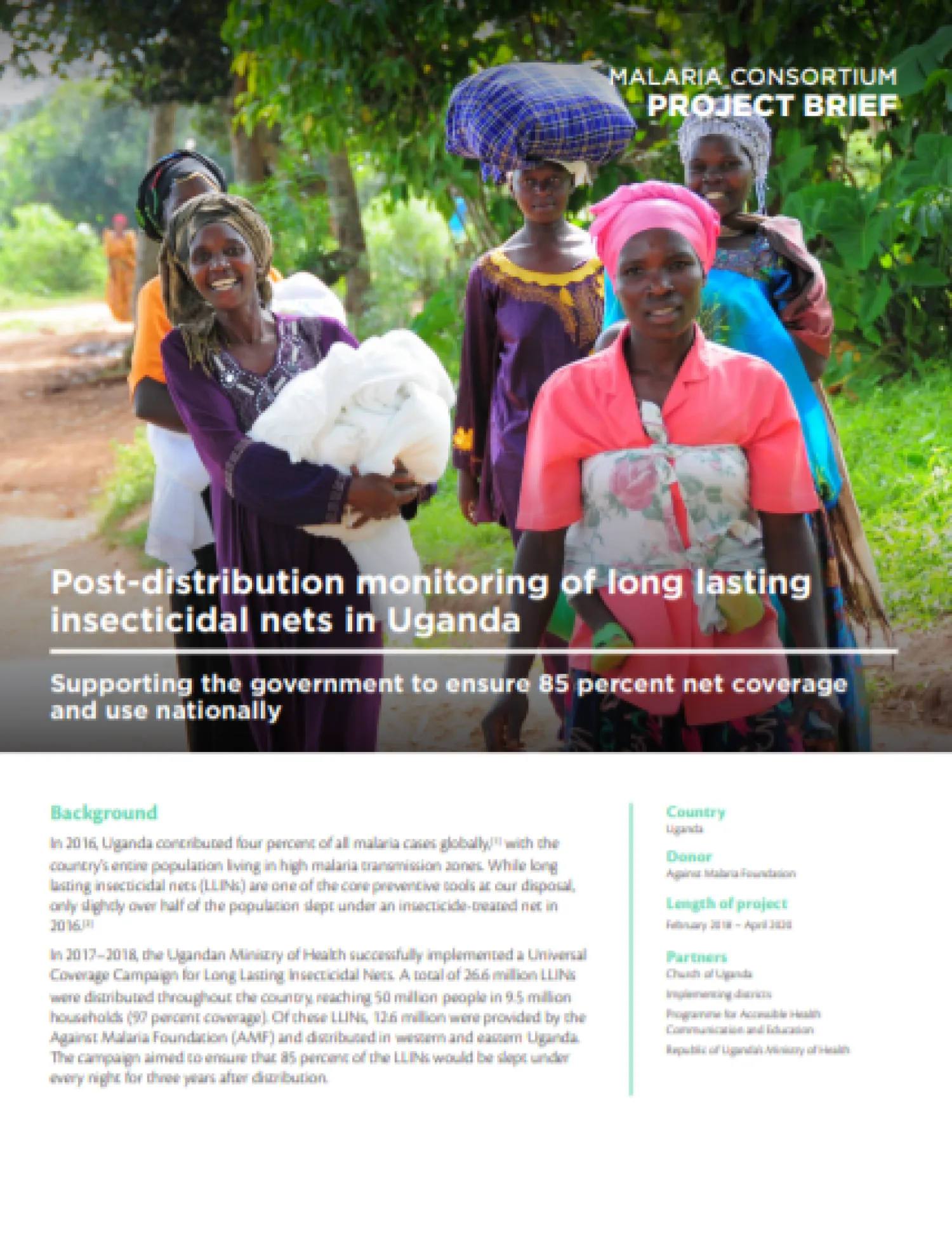Post-distribution monitoring of long-lasting insecticidal nets in ...