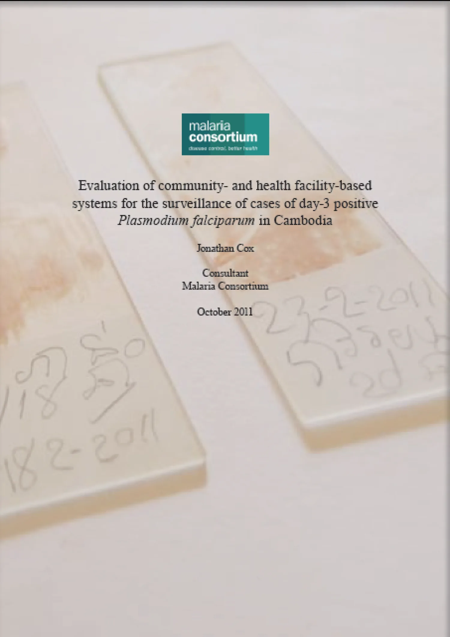 Evaluation of community- and health facility-based systems for the ...